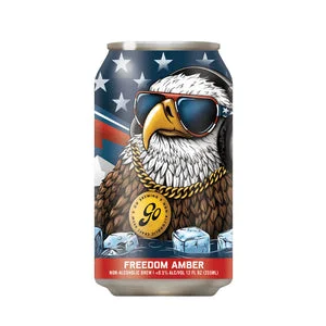 Freedom Amber Non-Alcoholic Brown Ale – Gluten-Free & Low-Calorie